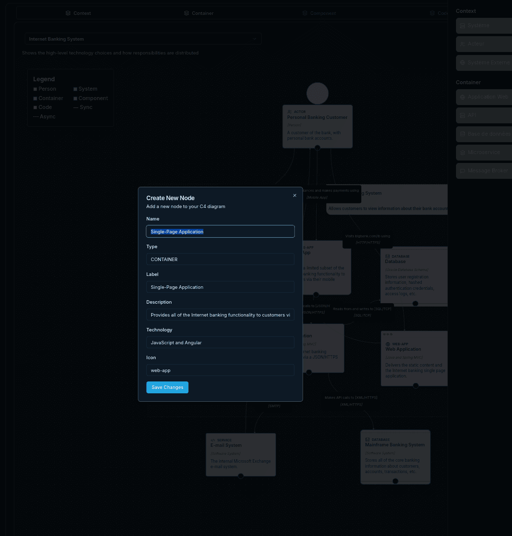 Visual C4 - Open Source Architecture Modeling Tool